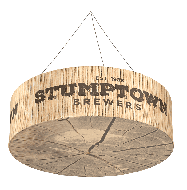 Hanging Overhead Round Structure Formulate Hanging Exhibition Banner ...