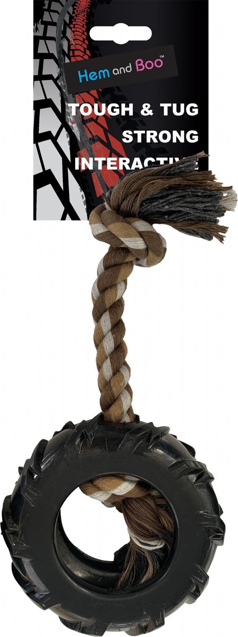 Super Tough Tyre With Rope Toy