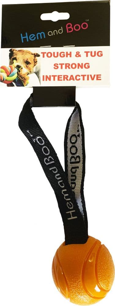 TPR Ball on Webbing Handle Throw Toy