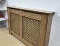 Oak Veneer radiator cover clear satin finish mini small medium large ...