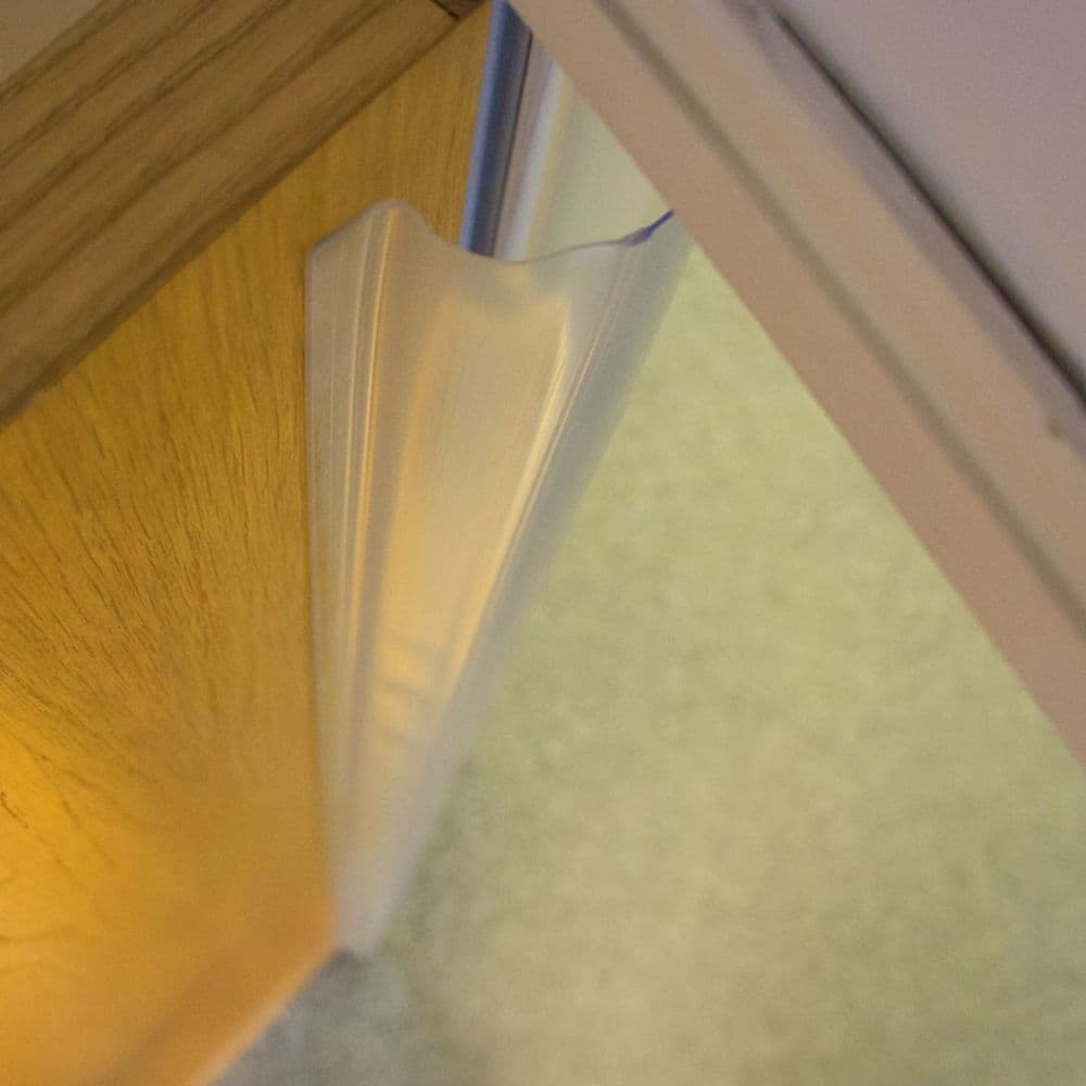 Finger Guard Clear : Door Safety Transparent Anti Finger Trapping Strip.