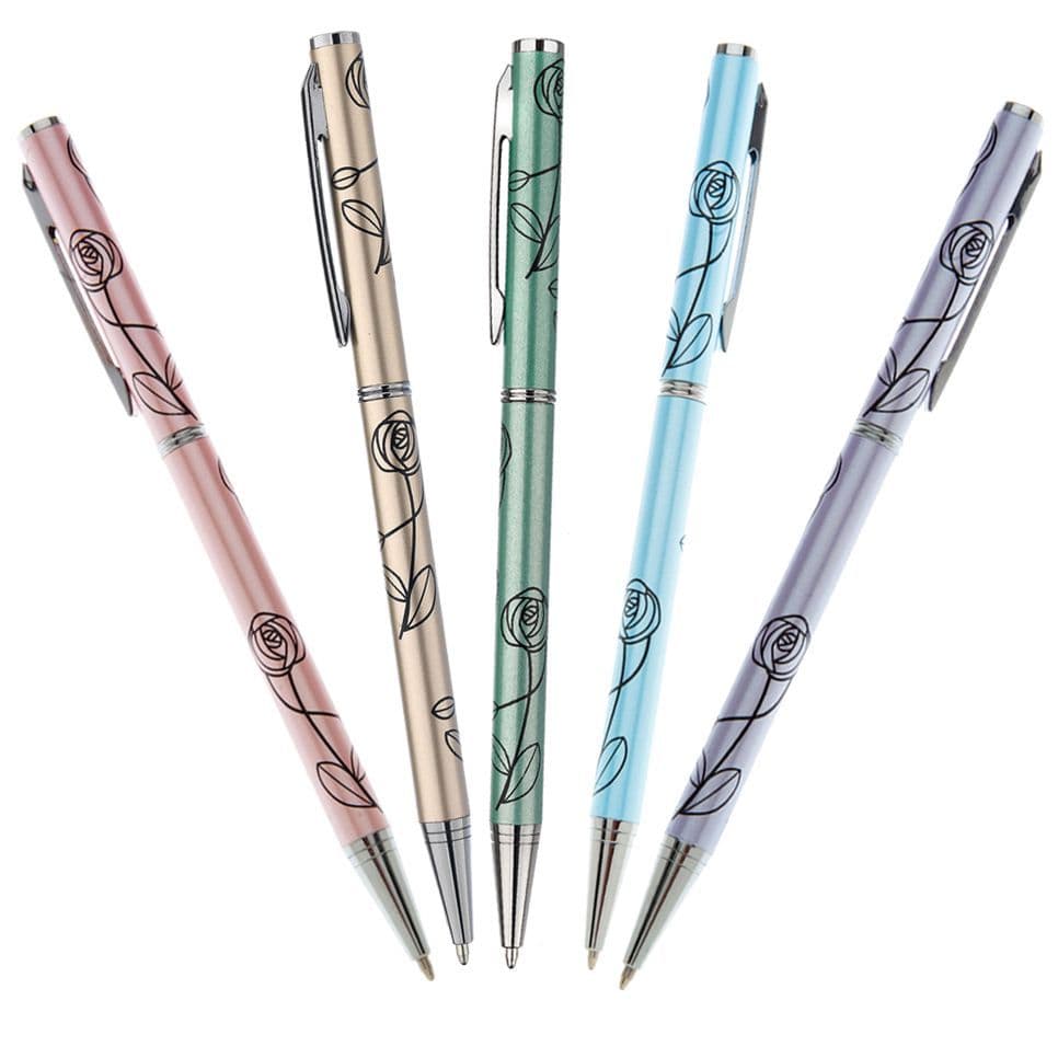 Mackintosh Rose & Leaf Pen