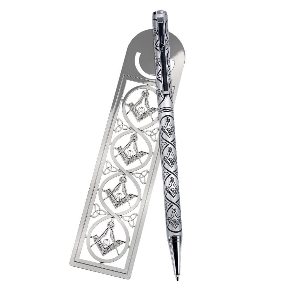 Pen & Bookmark Masonic Design