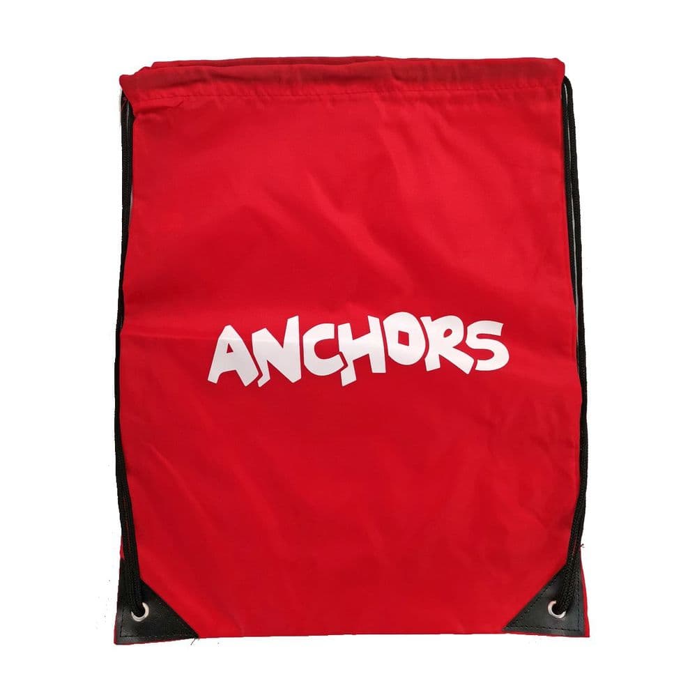 Anchors Red Drawstring Bag