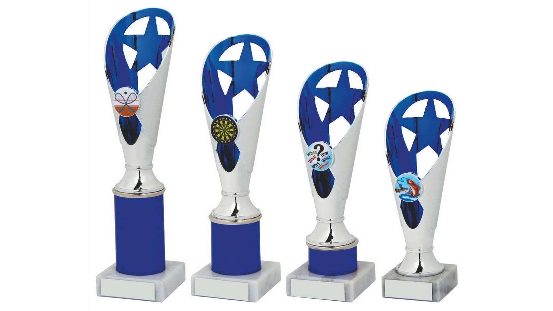Silver/Blue Star Trophy