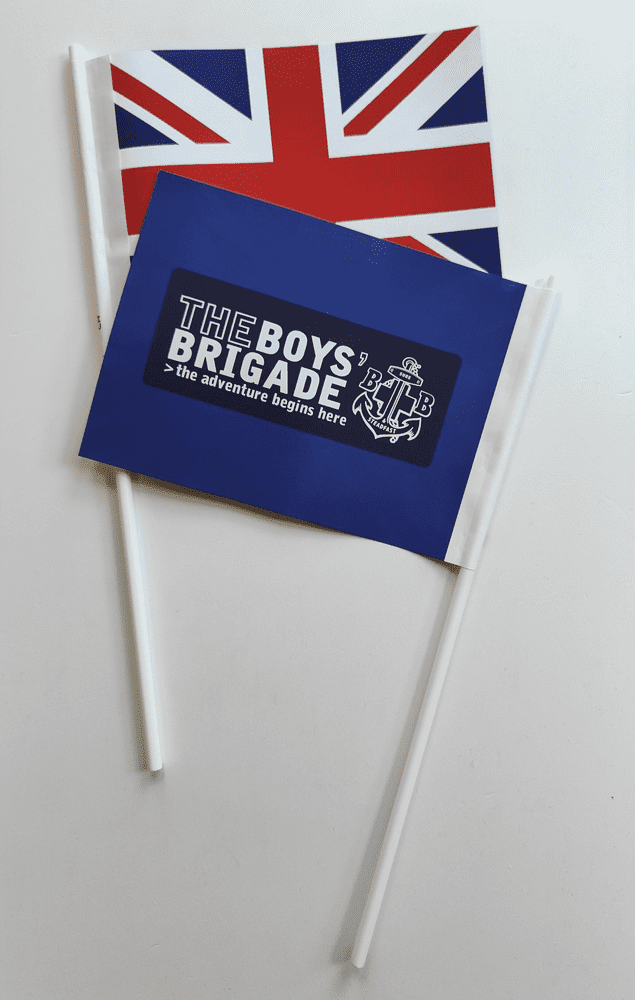 Union Hand Waving Flags