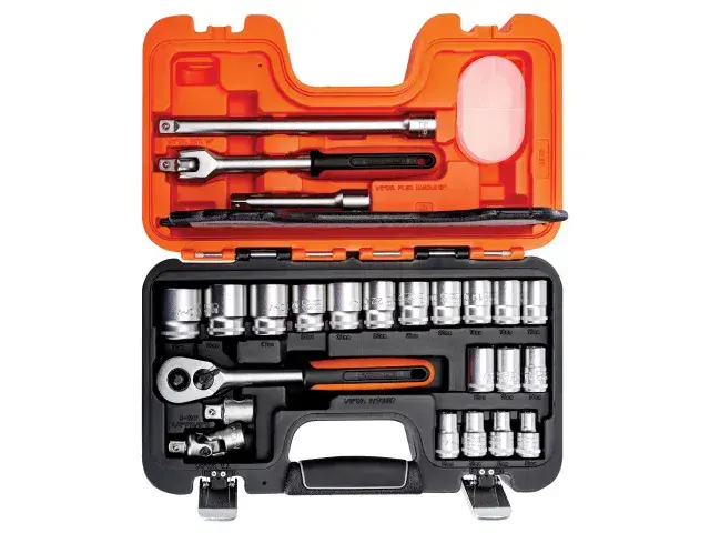 Bahco 24-Piece 1/2" Drive Socket & Mechanics Set S240
