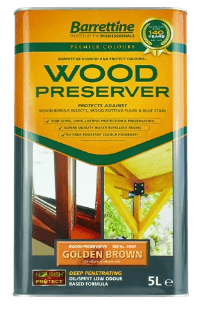 BARRETTINE Nourish & Protect Wood Preserver 5L Golden Brown WOGB005