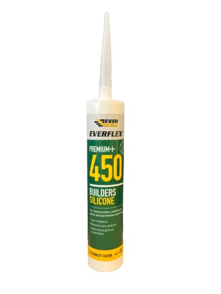 EVERBUILD Everflex Premium 450 Builders Silicone Clear 300ml 450TR