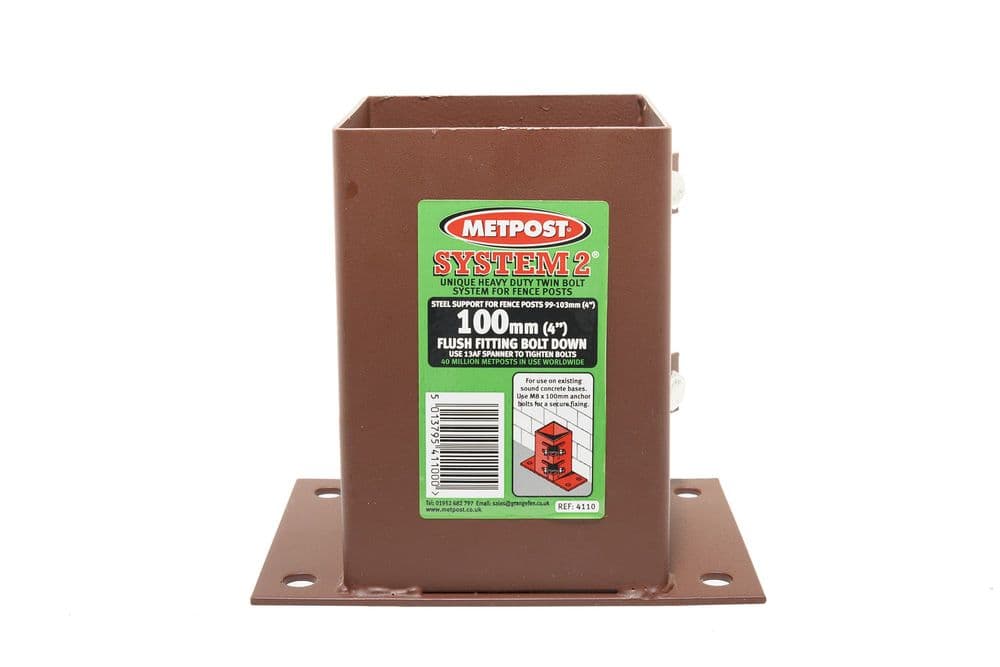 METPOST 4SCFF Flush Fit System-2 Bolt Down 100mm 4110