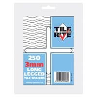 TILE RITE 3mm Long Leg Tile Spacer Pk 250 TSL486