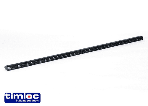 TIMLOC Over Fascia Vent Strip 25mm Airflow 1M Black OF2BL