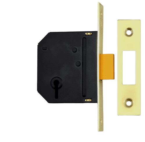 UNION Essentials 3 Lever Mortice Dead Lock PB 2 5" Case Y-ES-DL-PB-2 5