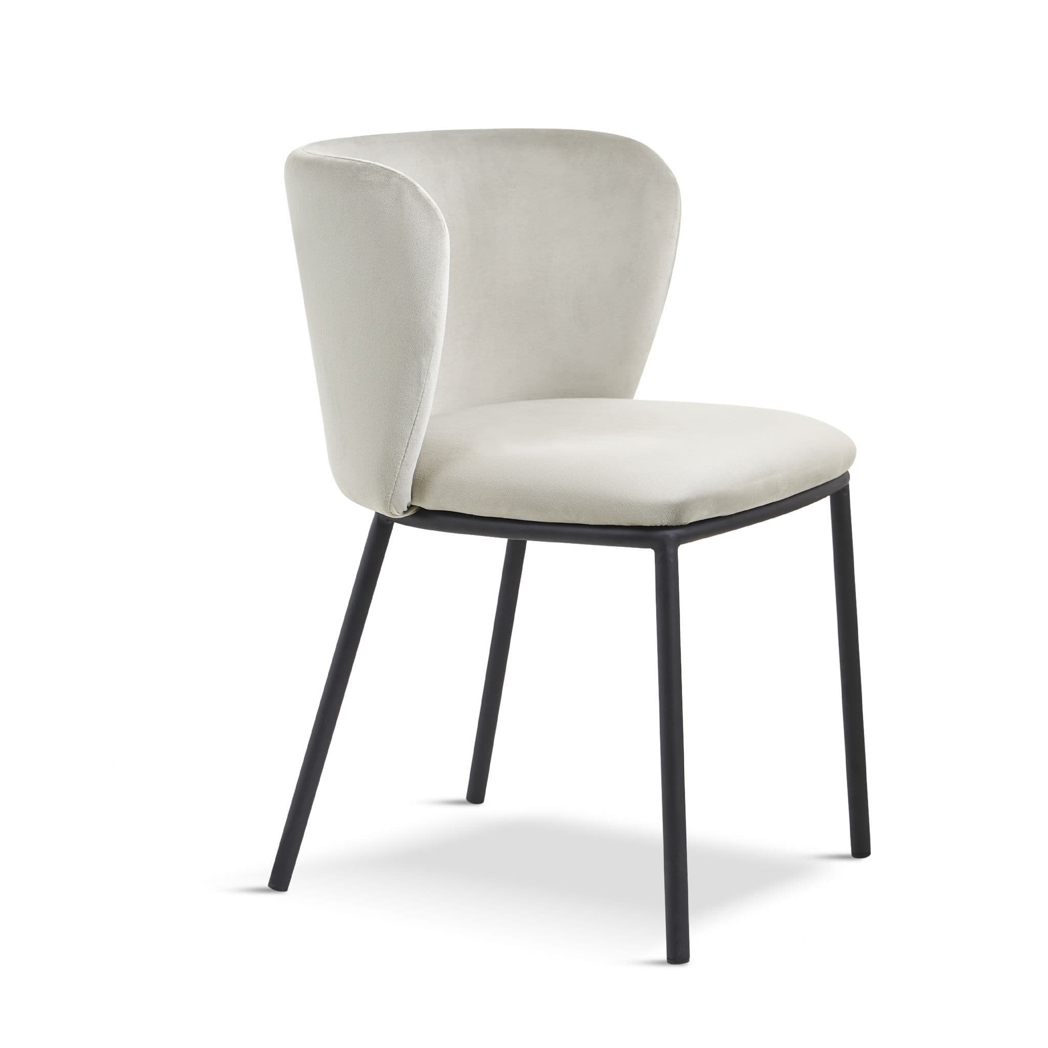 Set of 2 MANDY Grey Dining Chairs