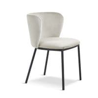 Set of 2 MANDY Grey Dining Chairs
