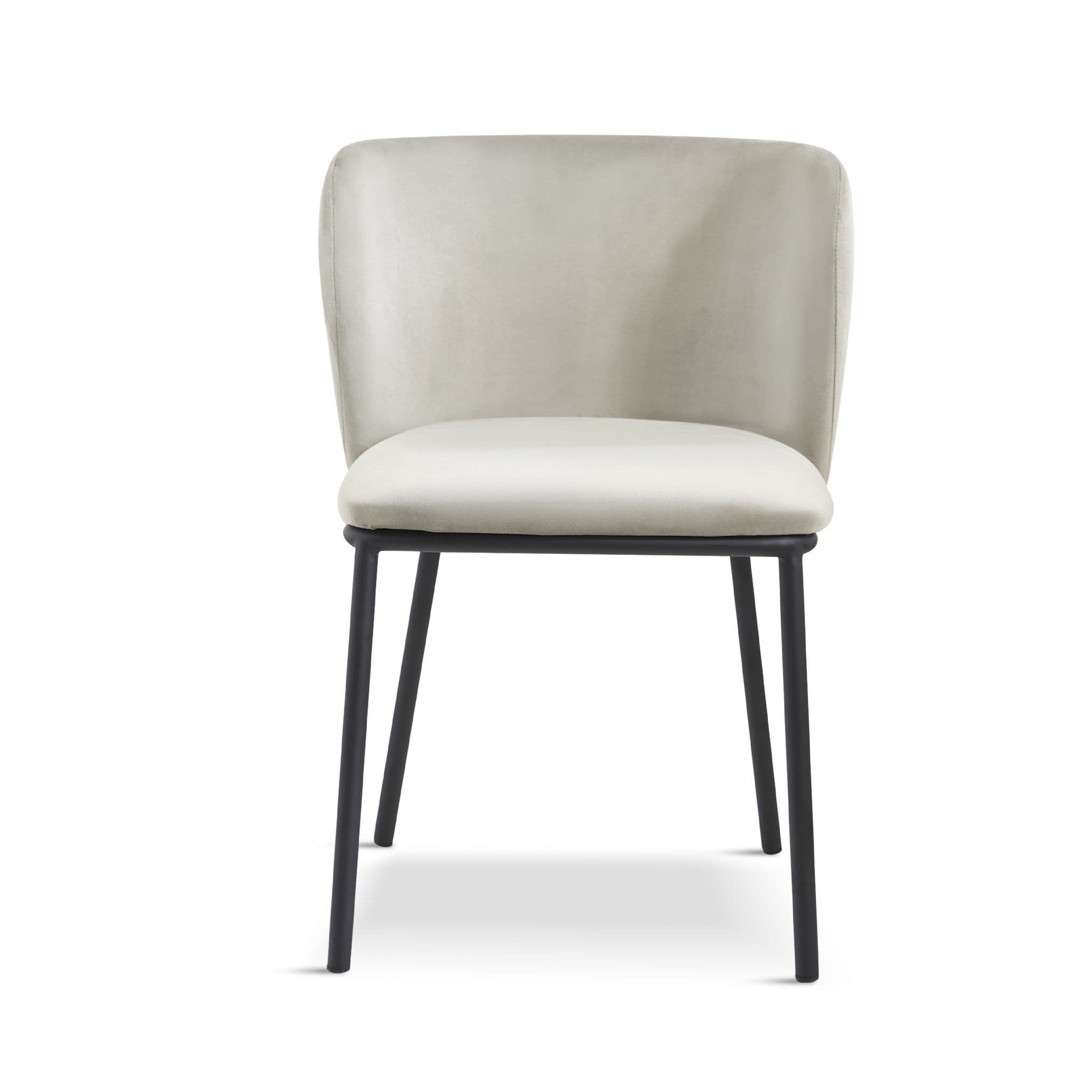 Set of 2 MANDY Grey Dining Chairs