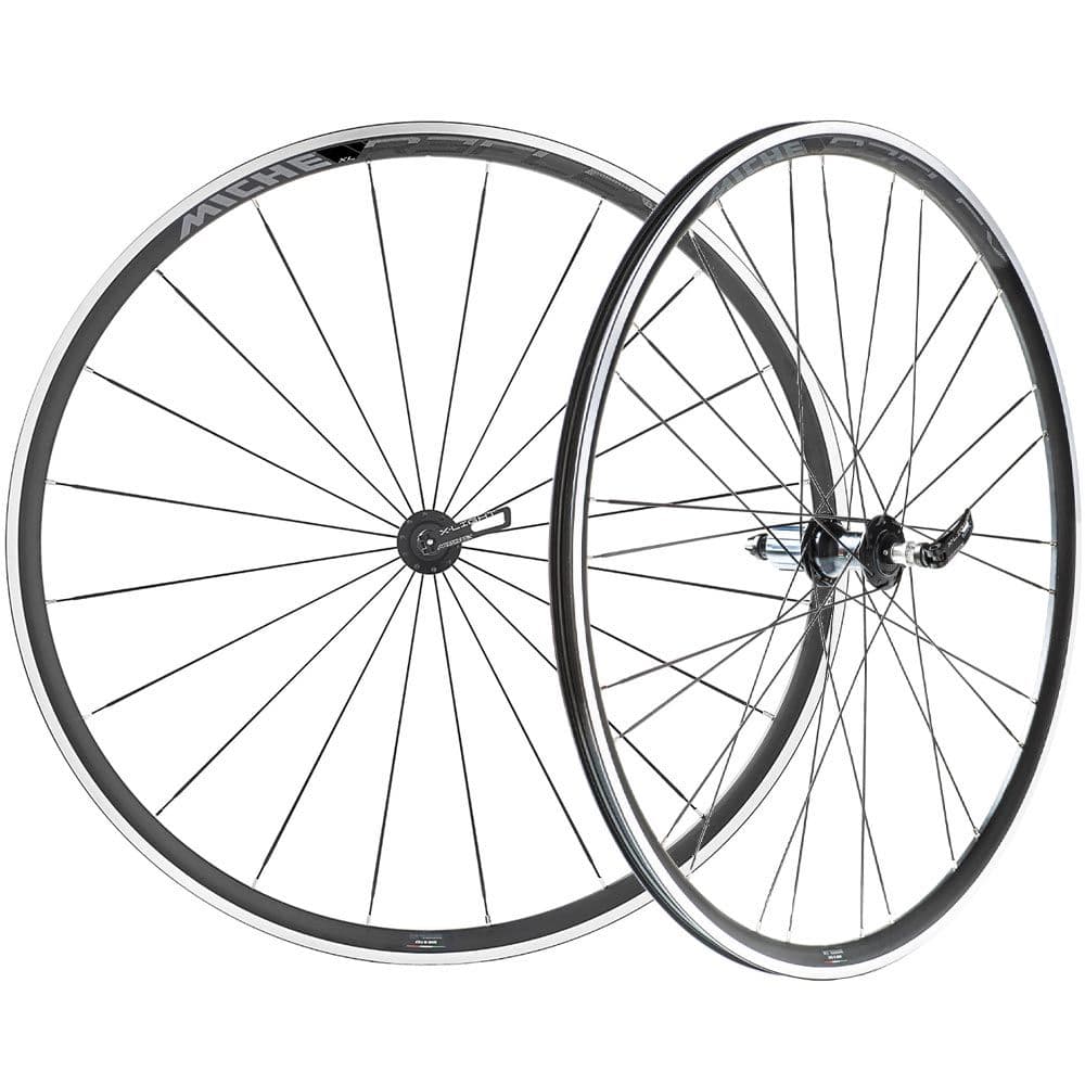 PAIR MICHE REFLEX XL FULL BLACK RIM BRAKE WHEELSET - VARIOUS FITTING ...