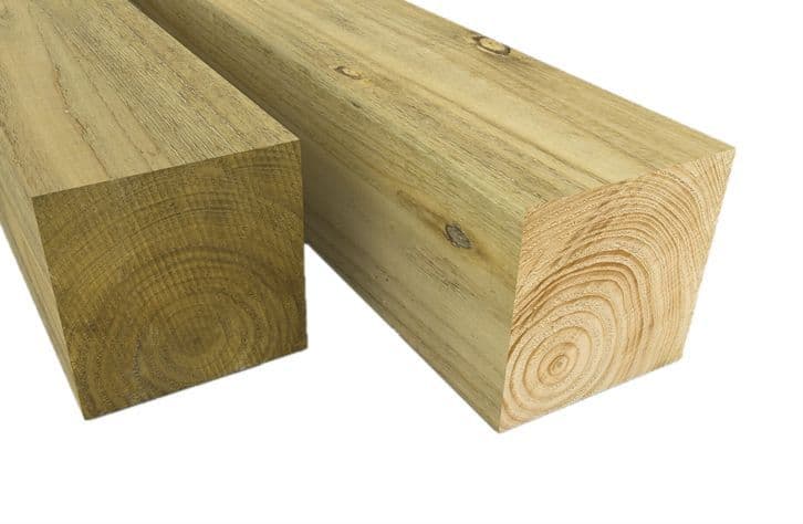 Planed Timber PSE Tanalised Pergola / Gate Posts 125x125 5x5