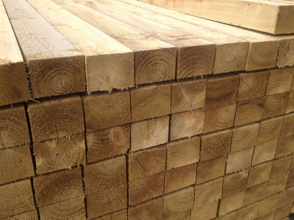 Timber Tanalised Fence Post 100x75 4x3