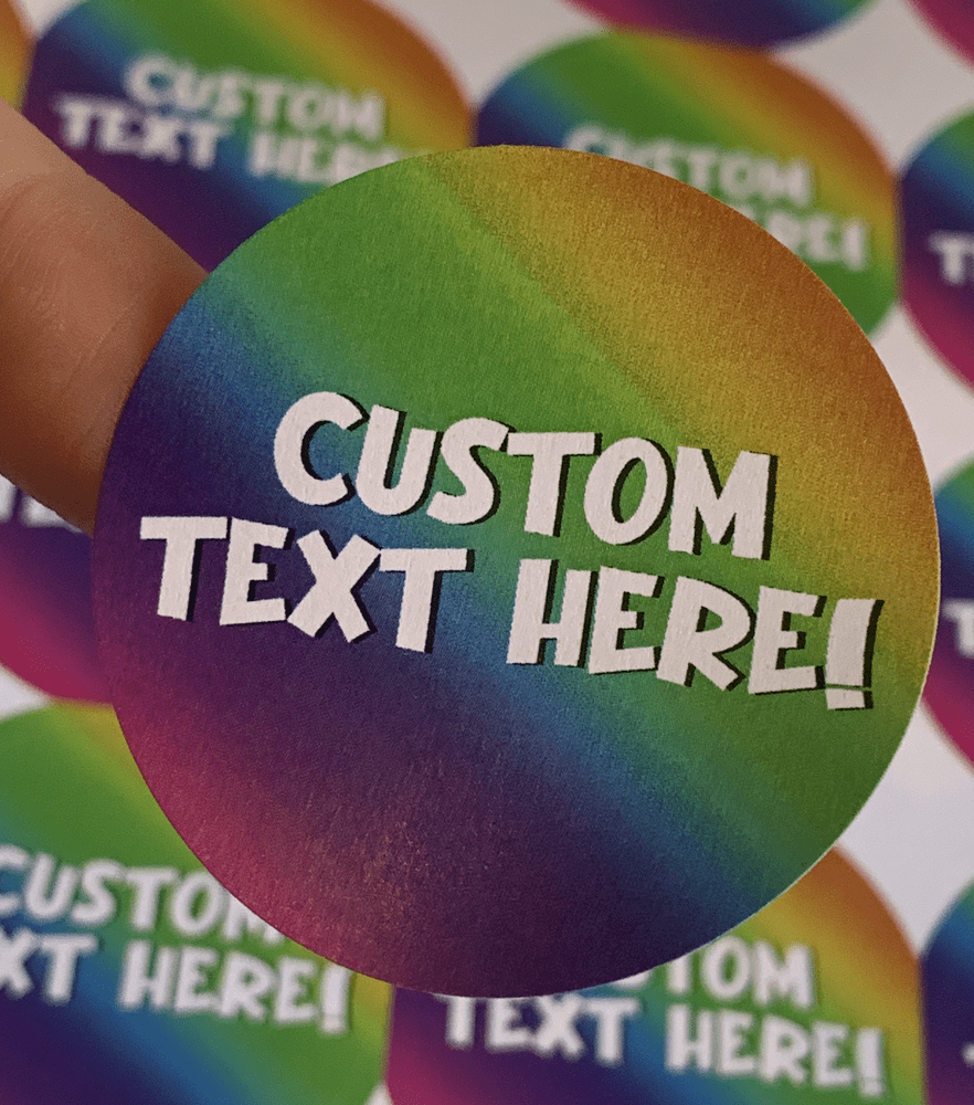 Rainbow gradient stickers - 45mm