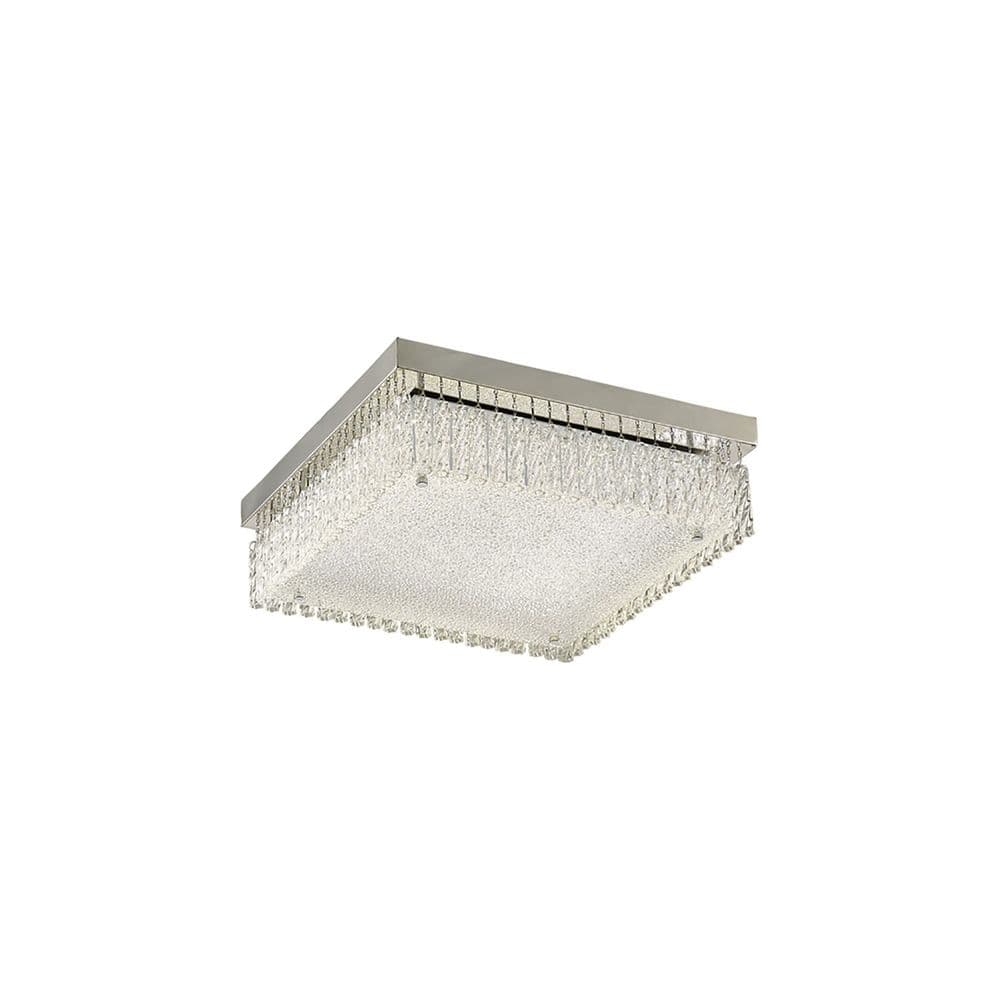 Abraham Flush Large Square Ceiling 21W 1900lm LED 4200K Polished Chrome ...
