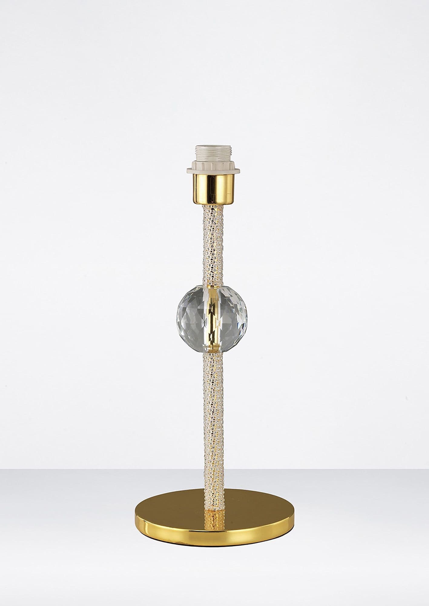 Colbert Table Lamp WITHOUT SHADE 1 Light E27 Gold/Crystal