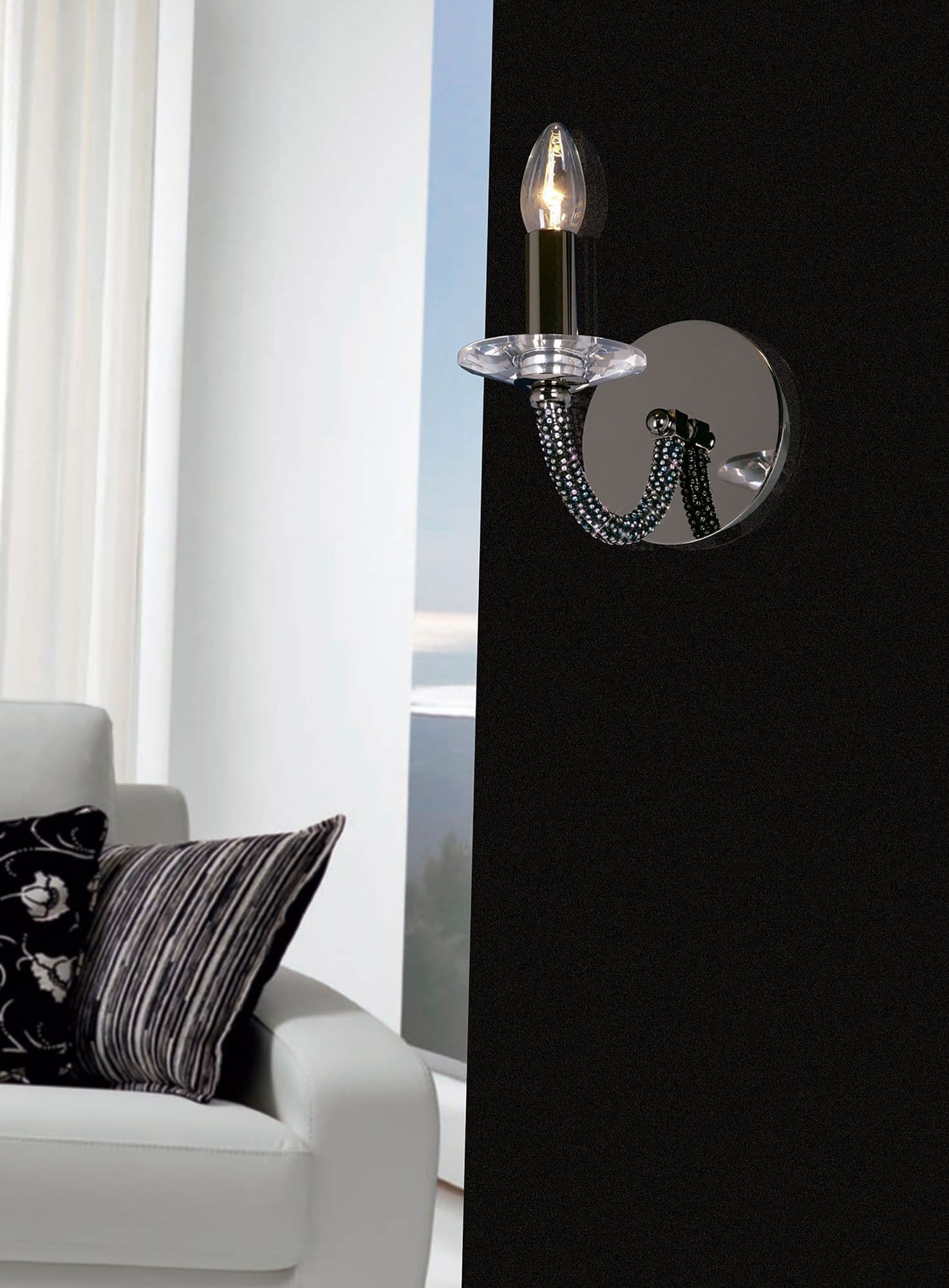 Colbert Table Lamp WITHOUT SHADE 1 Light E27 Gold/Crystal