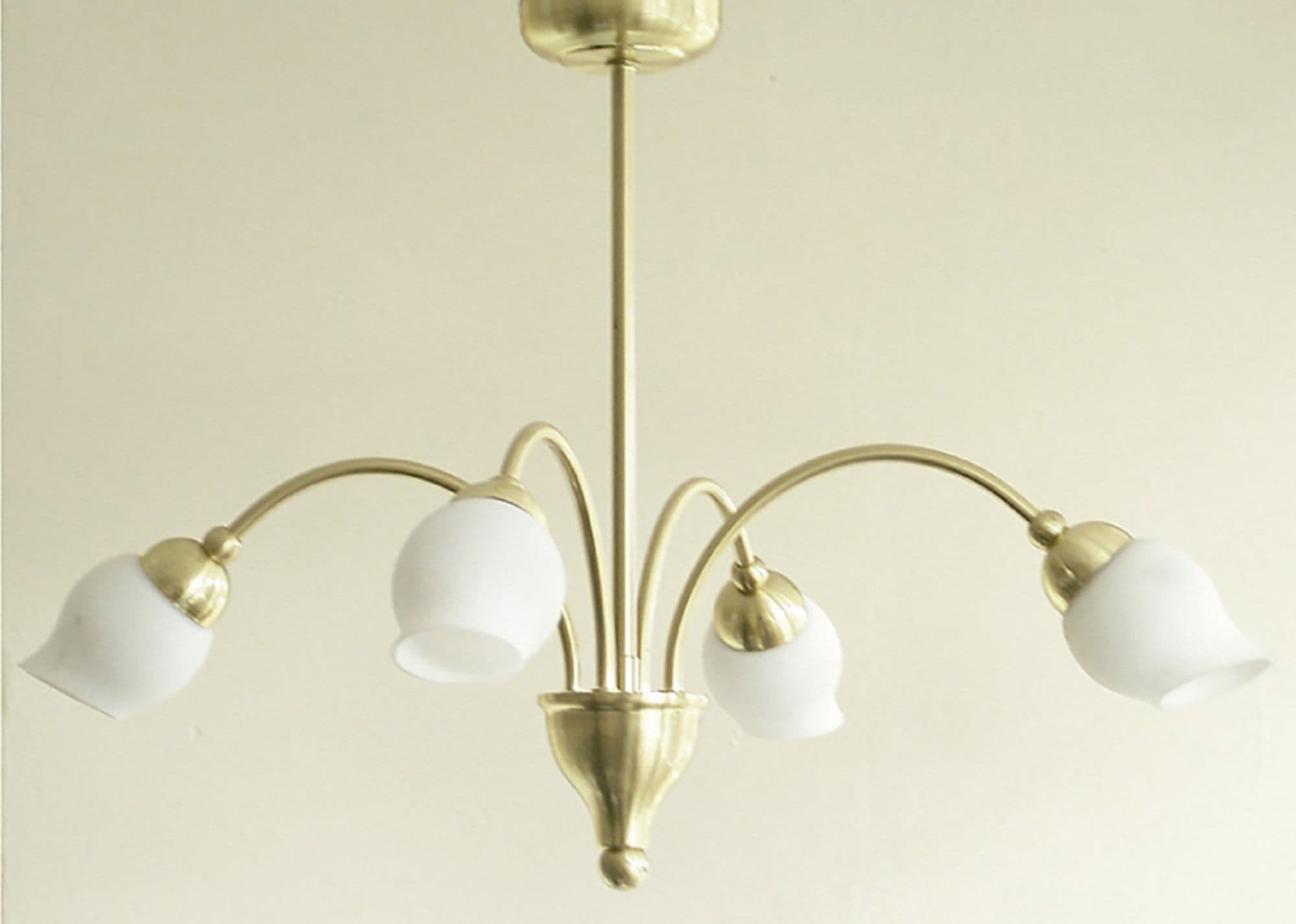 Howard Pendant 4 Light G9 Satin Brass/Opal Glass