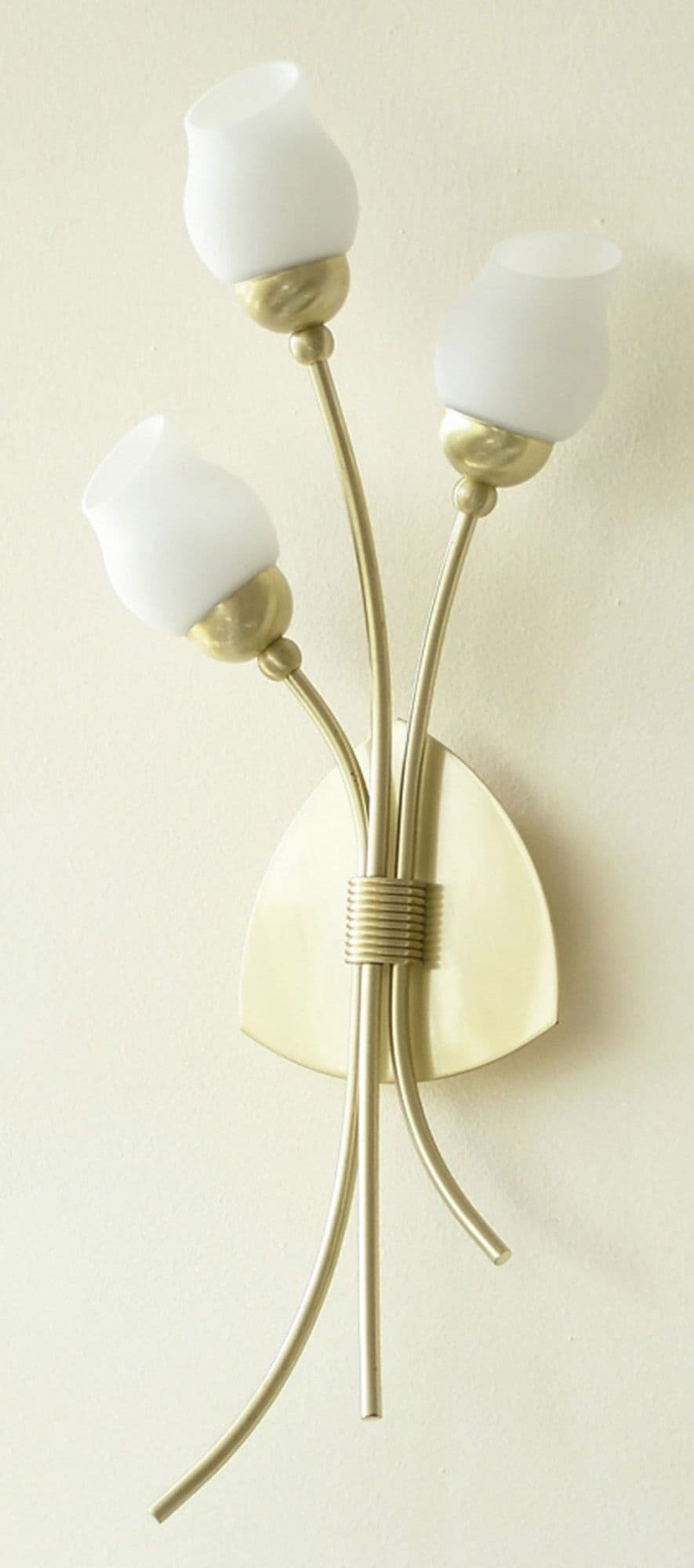 Howard Wall Lamp 3 Light G9 Satin Brass/Opal Glass