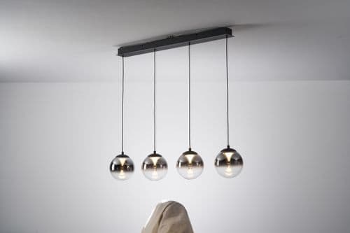 Alchemy CSBCM14903 4 Light LED Black/Smoked Bar Pendant