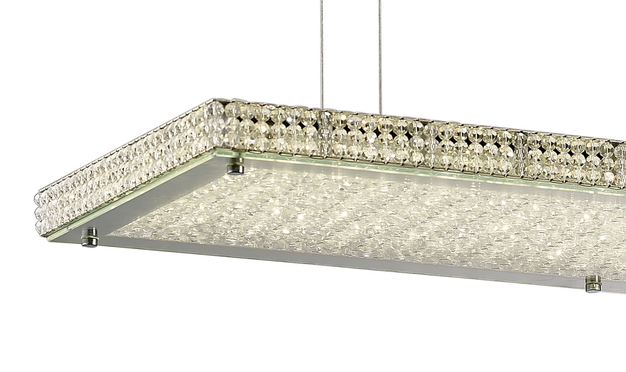 Alexander Bar Pendant 60W 5100lm LED & Remote 3000/6000K Stainless ...