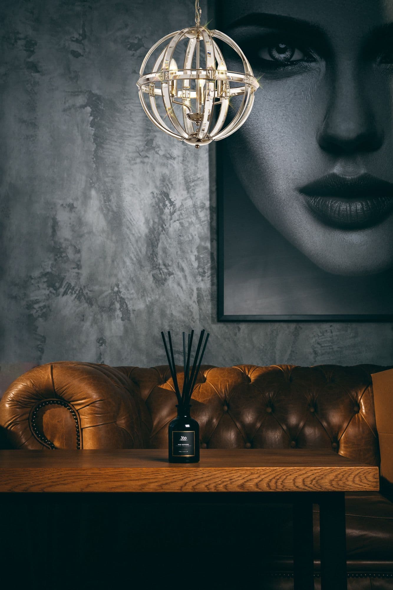 Alice Medium Round Pendant 3 Light E27