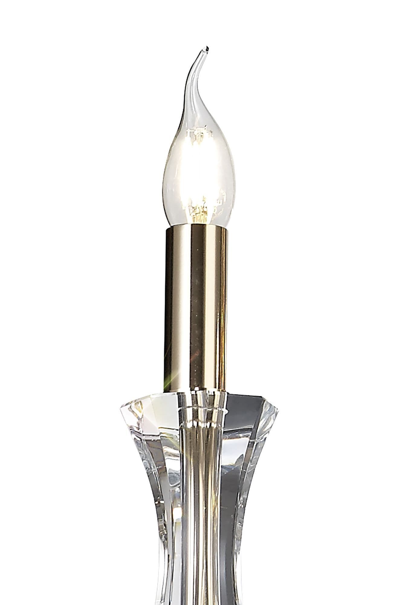 Ansel 3 Light Chandelier Pendant French Gold and Crystal