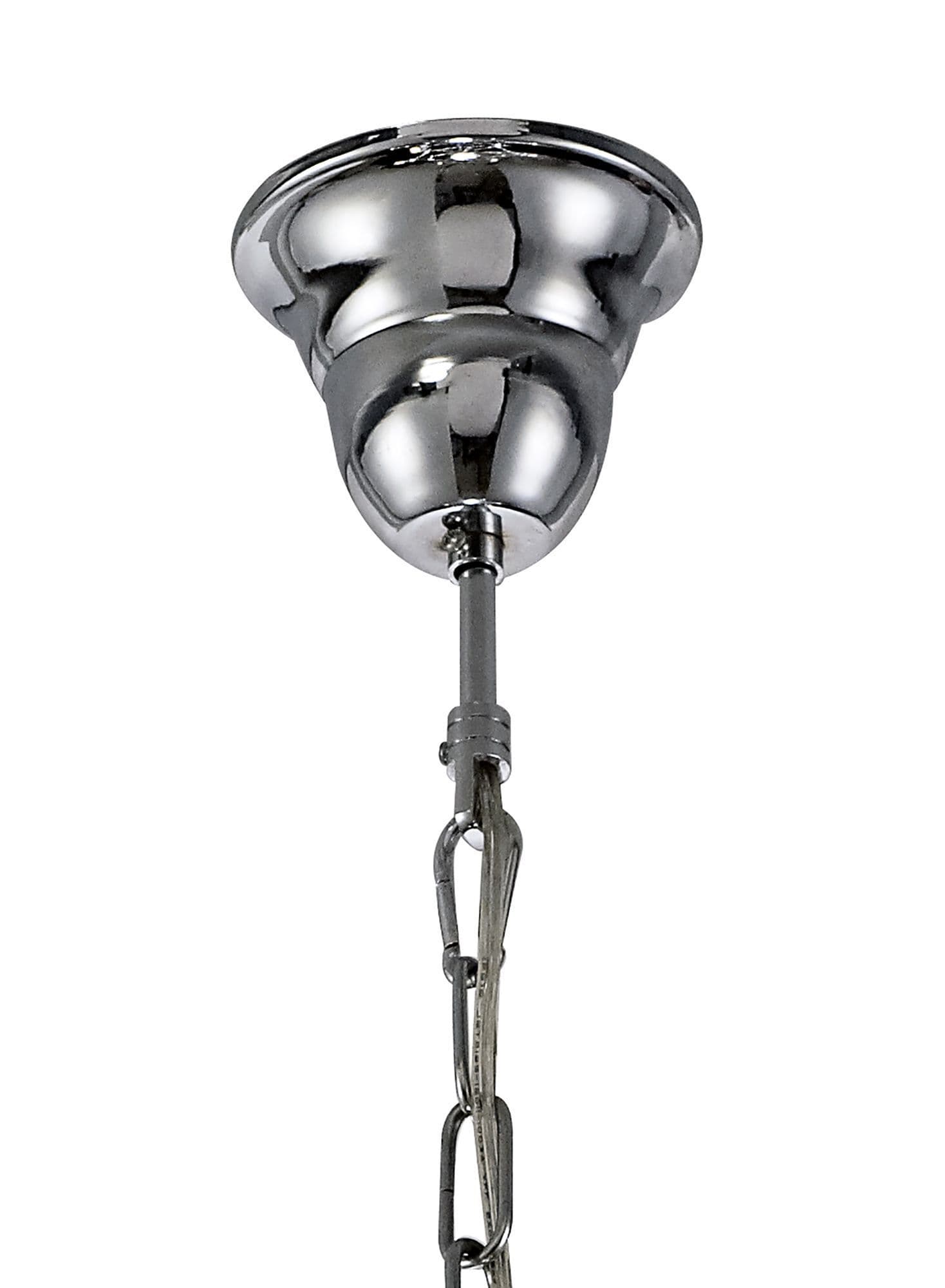 Ansel 6 Light Chandelier E14 Polished Chrome and Crystal