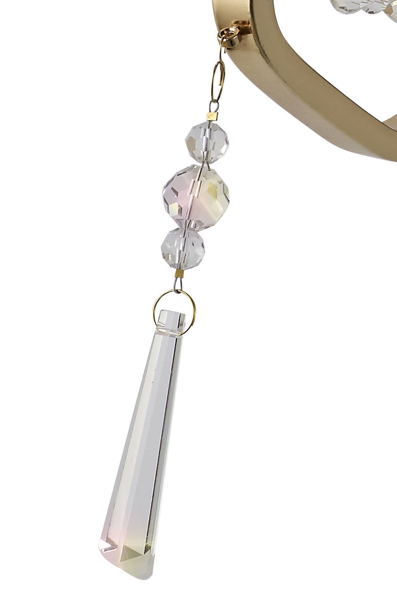 Ansel Wall Lamp 1 Light E14 French Gold and Crystal