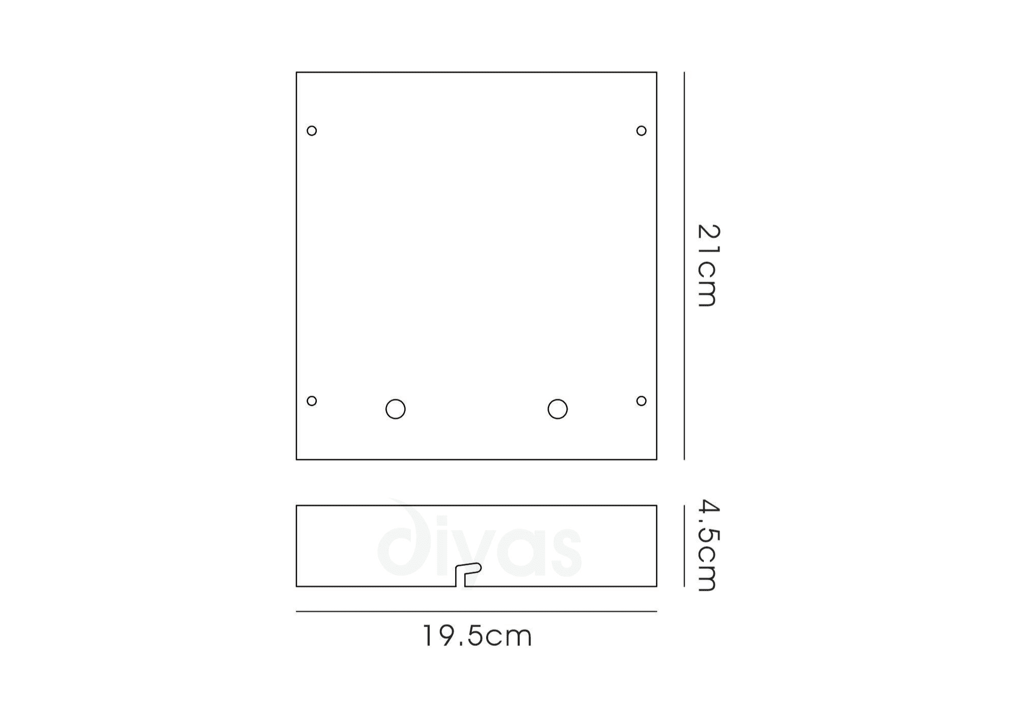 Arnold 45mm Deep Back Box For Emergency Control Gear Antique Brass