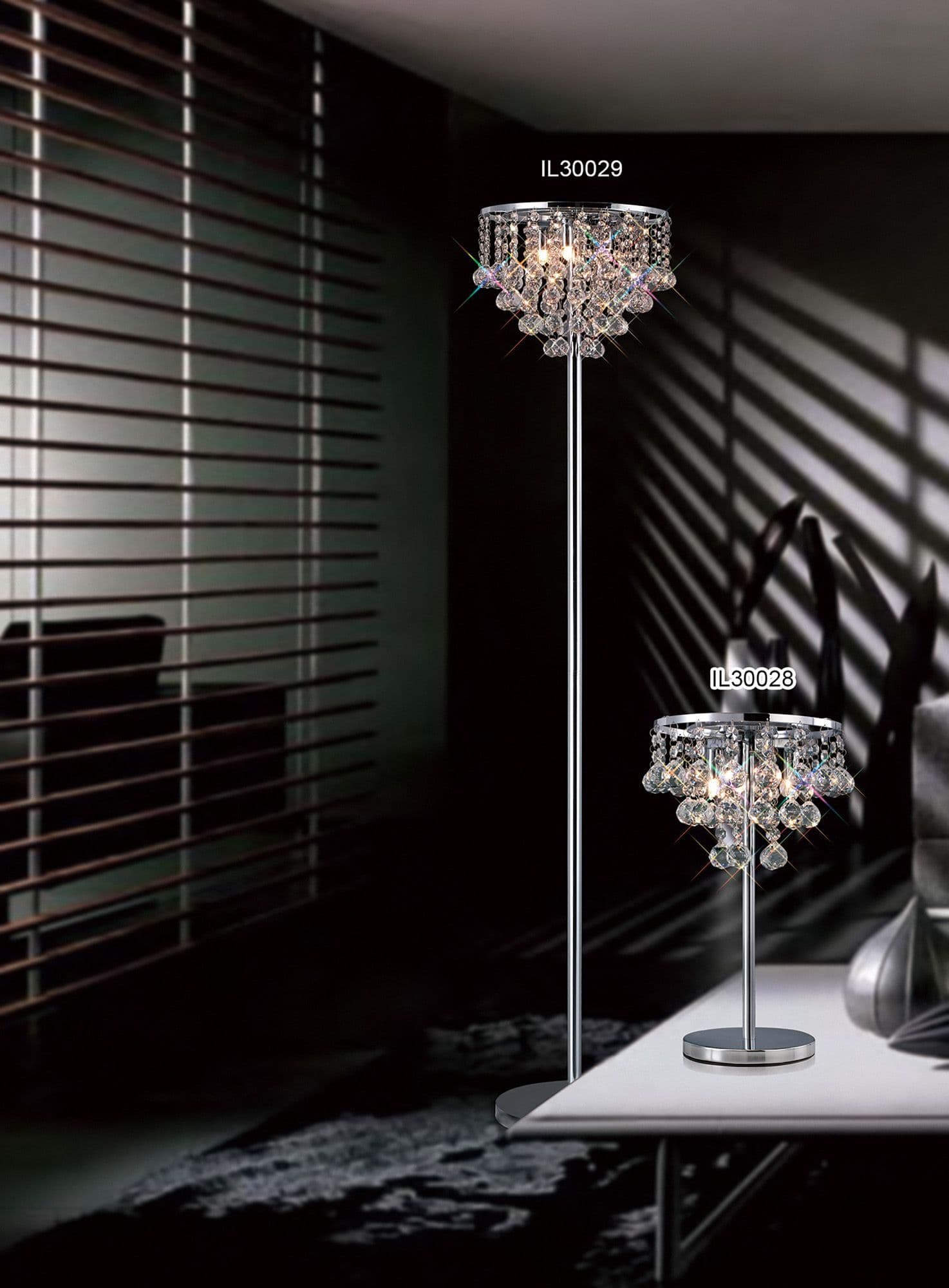 Austin Ceiling 6 Light G9 French Gold with Crystal