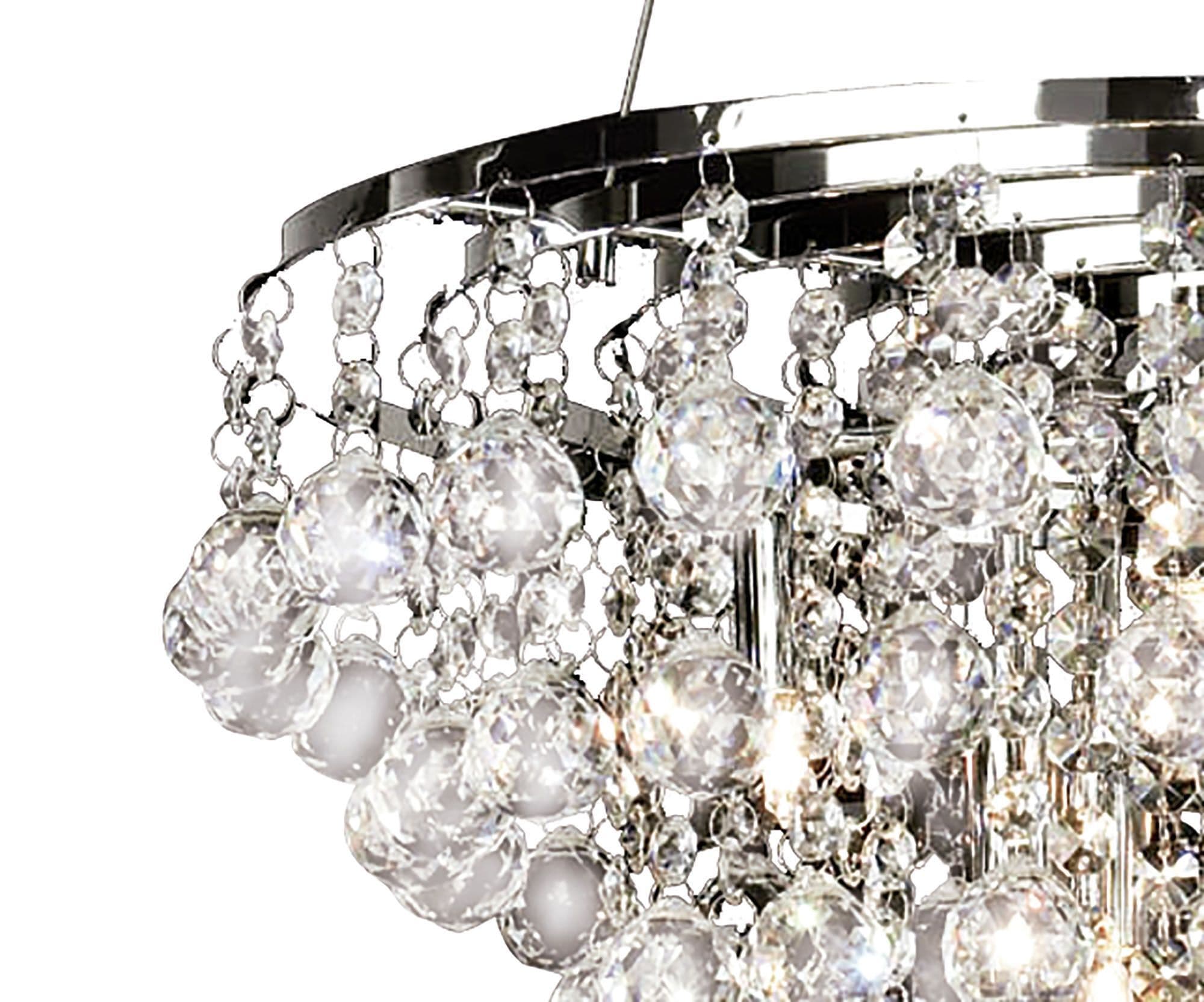 Austin Pendant 8 Light G9 Polished Chrome/Crystal