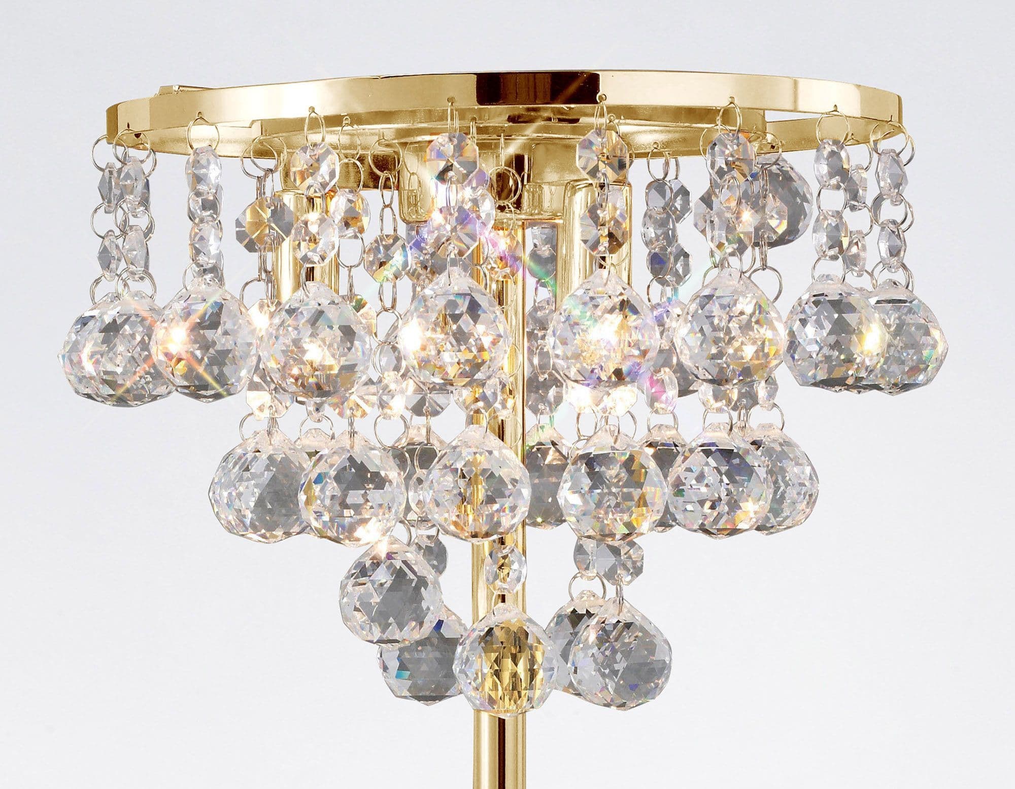 Austin Table Lamp 3 Light G9 French Gold/Crystal