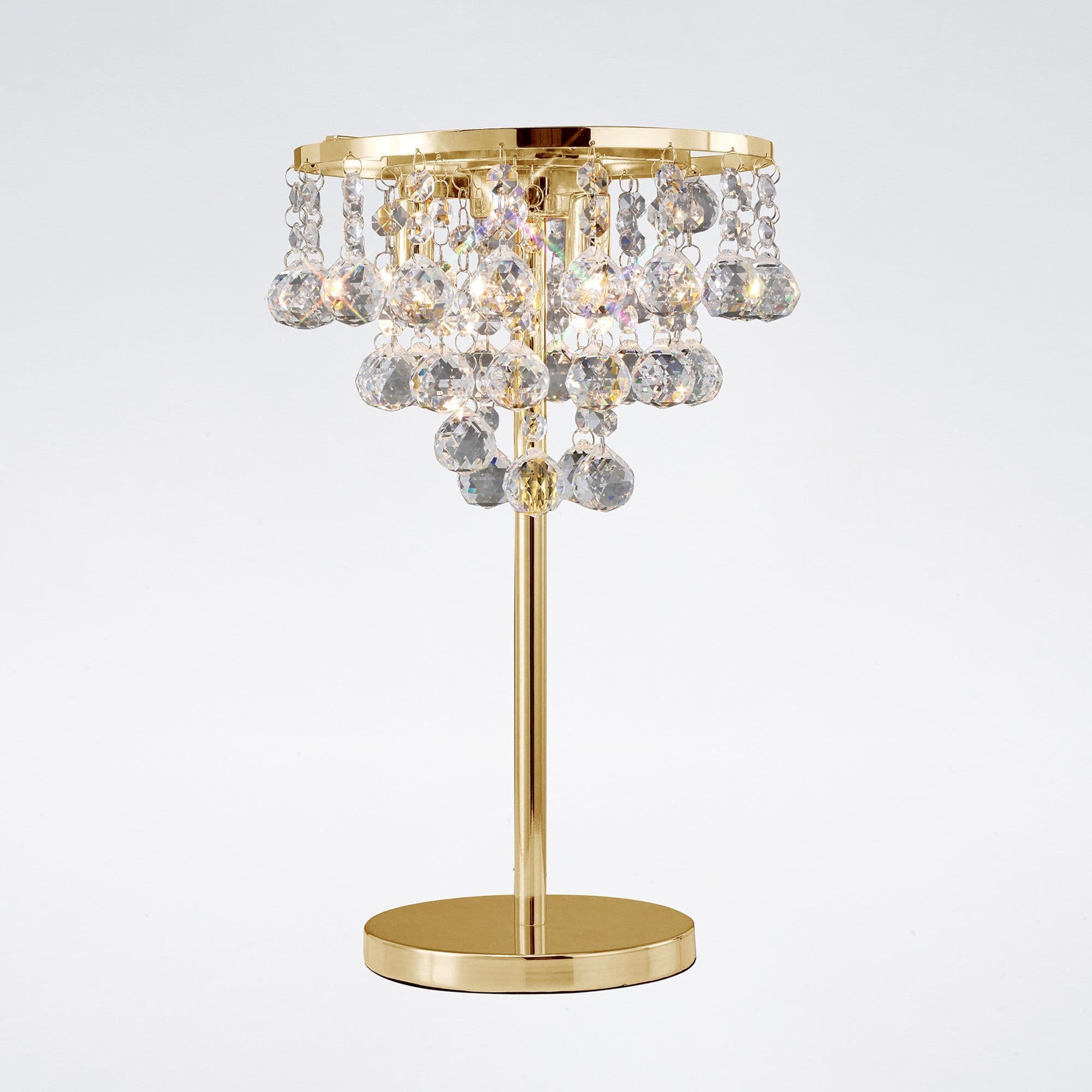Austin Table Lamp 3 Light G9 French Gold/Crystal