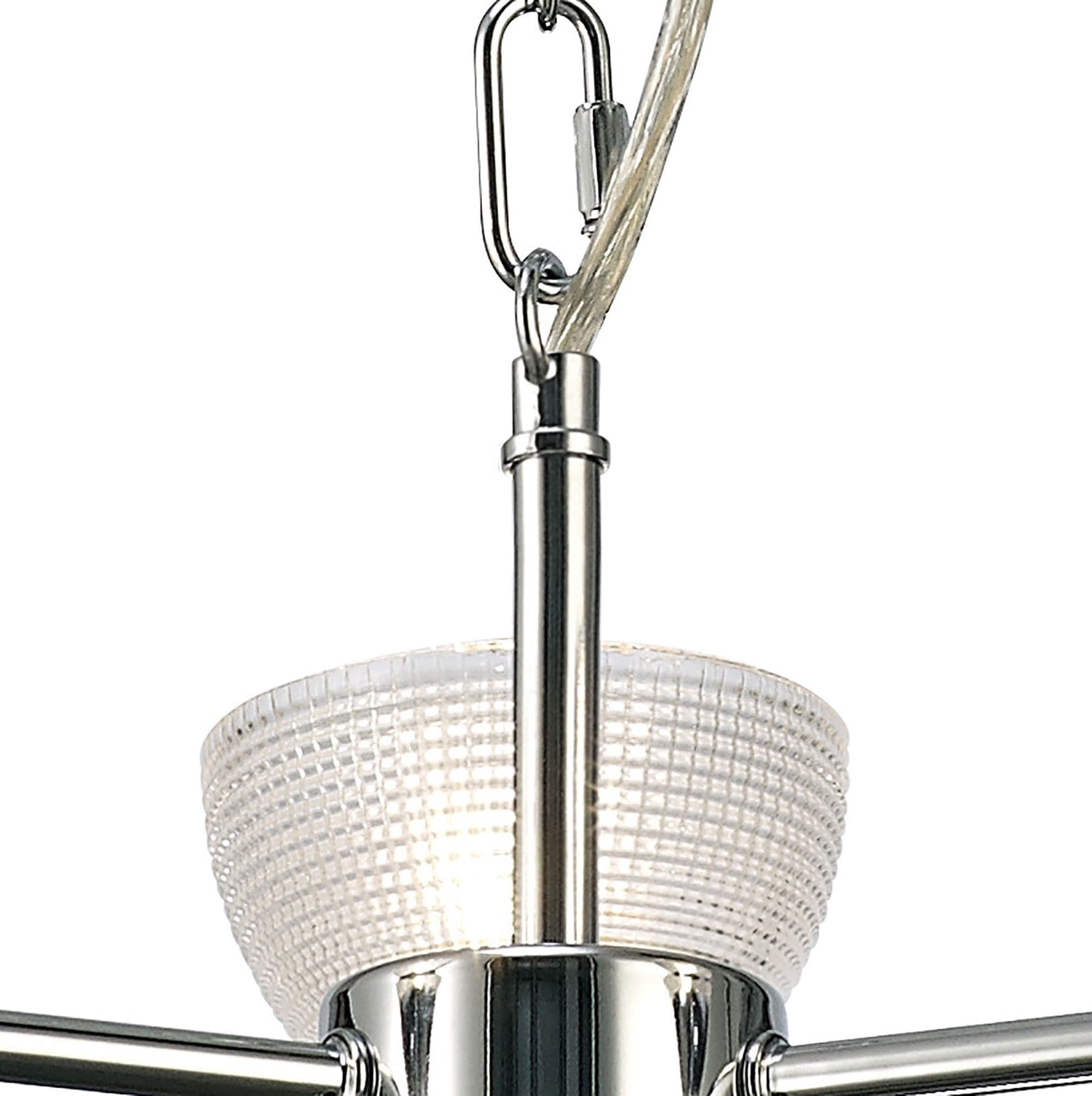 Avalon Ceiling 3 Light G9 Pendant/Semi Ceiling Polished Chrome With ...