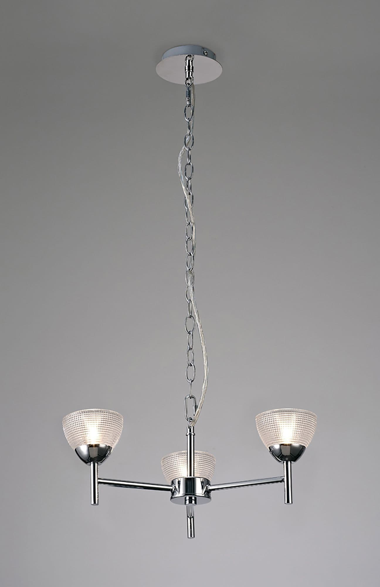 Avalon Ceiling 3 Light G9 Pendant/Semi Ceiling Polished Chrome With ...