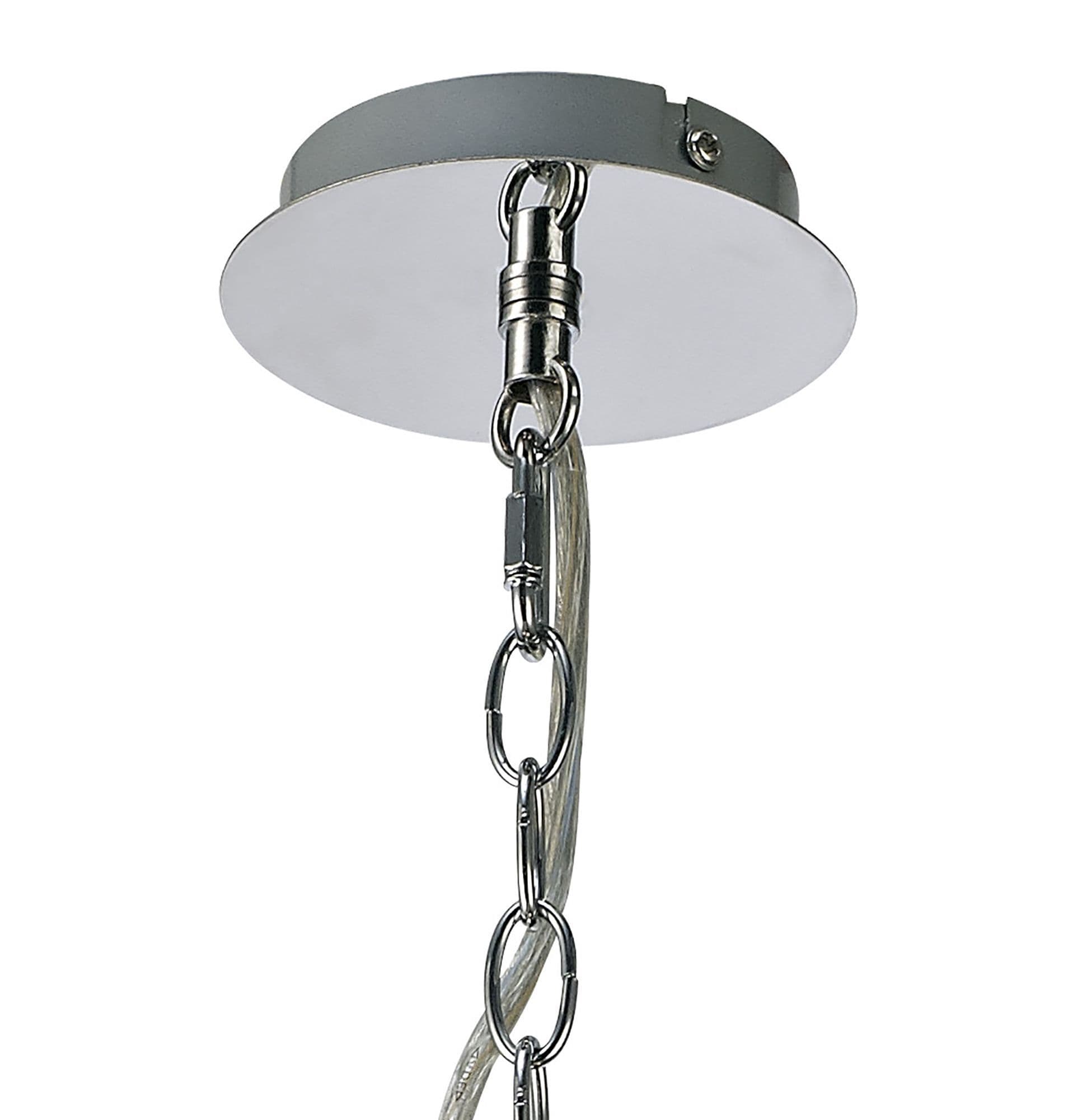 Avalon Ceiling 3 Light G9 Pendant/Semi Ceiling Polished Chrome With ...