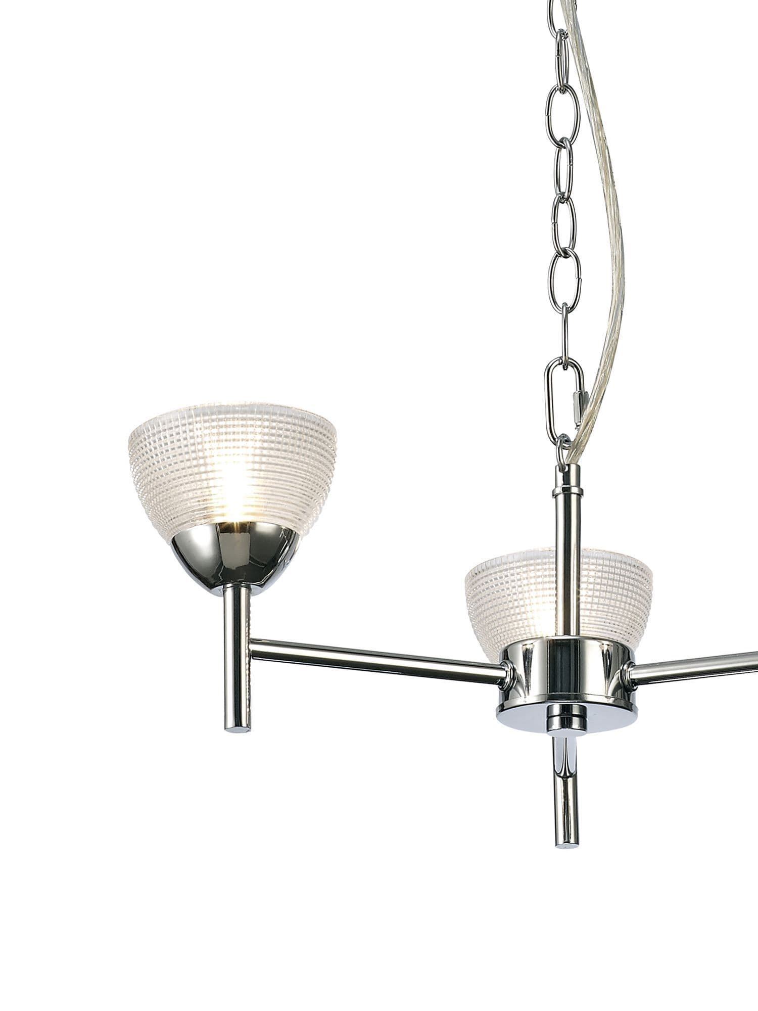 Avalon Ceiling 3 Light G9 Pendant/Semi Ceiling Polished Chrome With ...