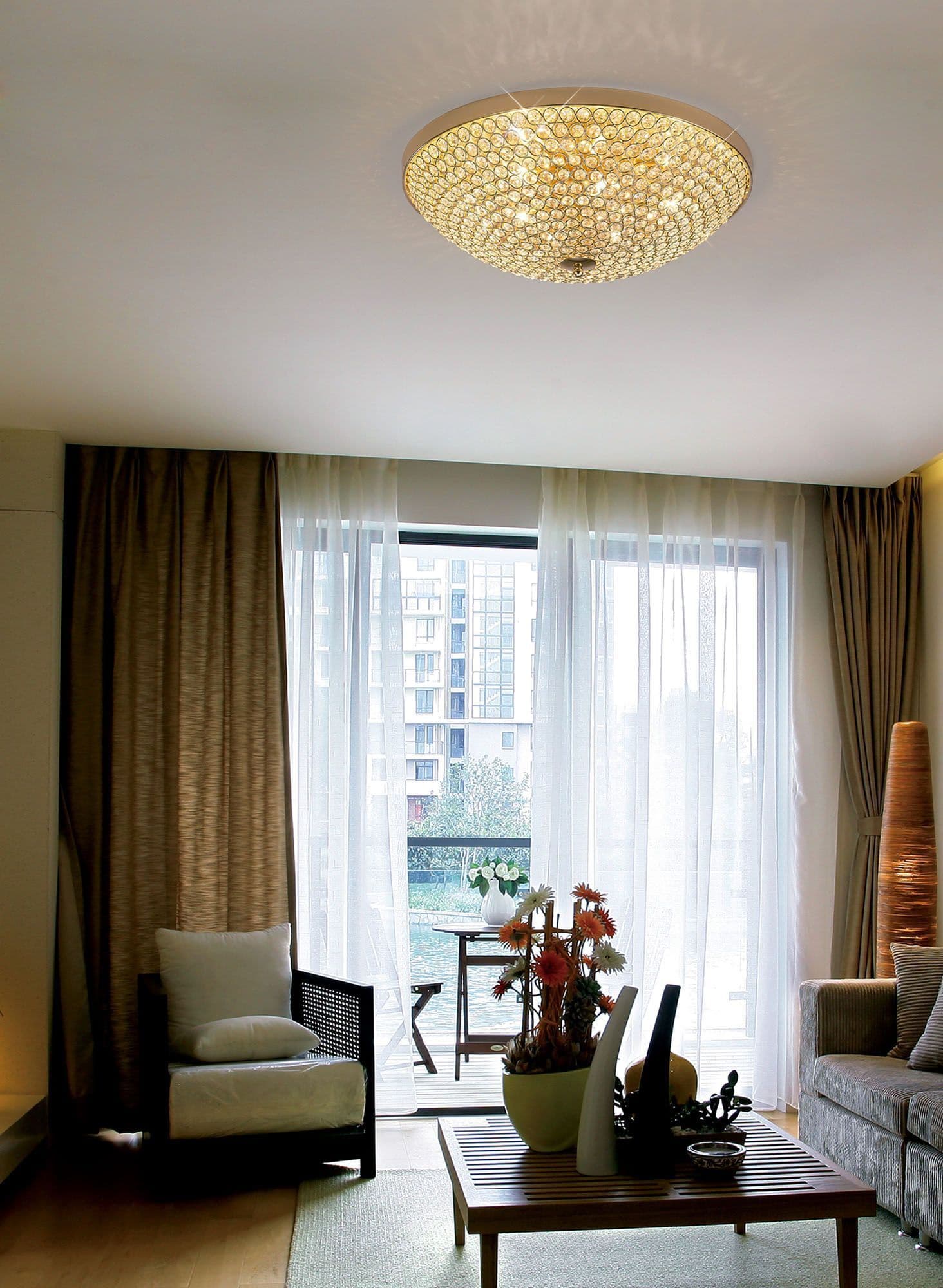 Barry Ceiling 9 Light G9 Polished Chrome/Crystal