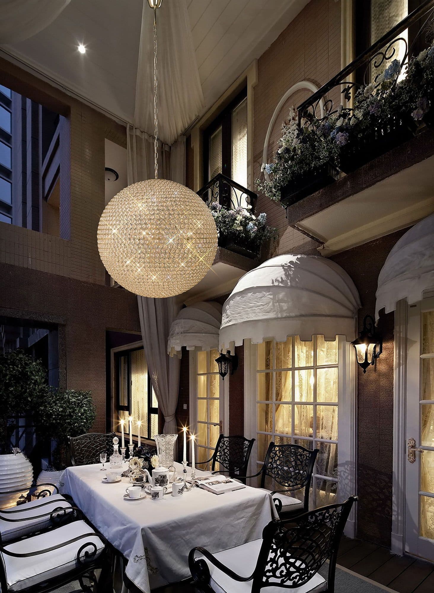 Barry Pendant 3 Light G9 Polished Chrome/Crystal