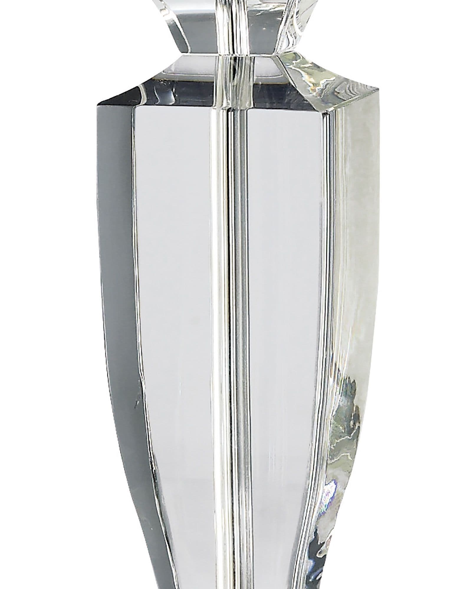 Blake Crystal Table Lamp WITHOUT SHADE 1 Light E27 Silver Finish