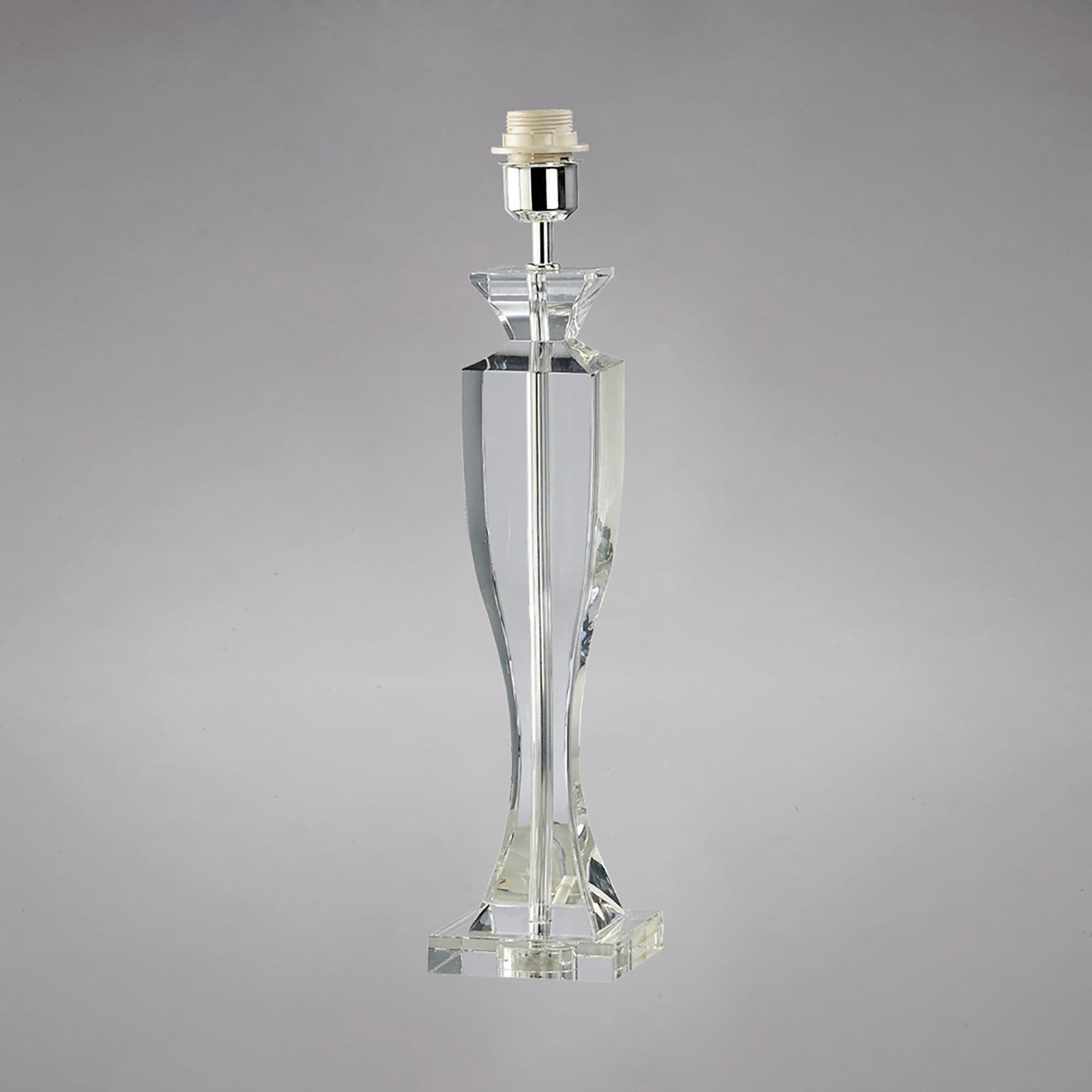 Blake Crystal Table Lamp WITHOUT SHADE 1 Light E27 Silver Finish