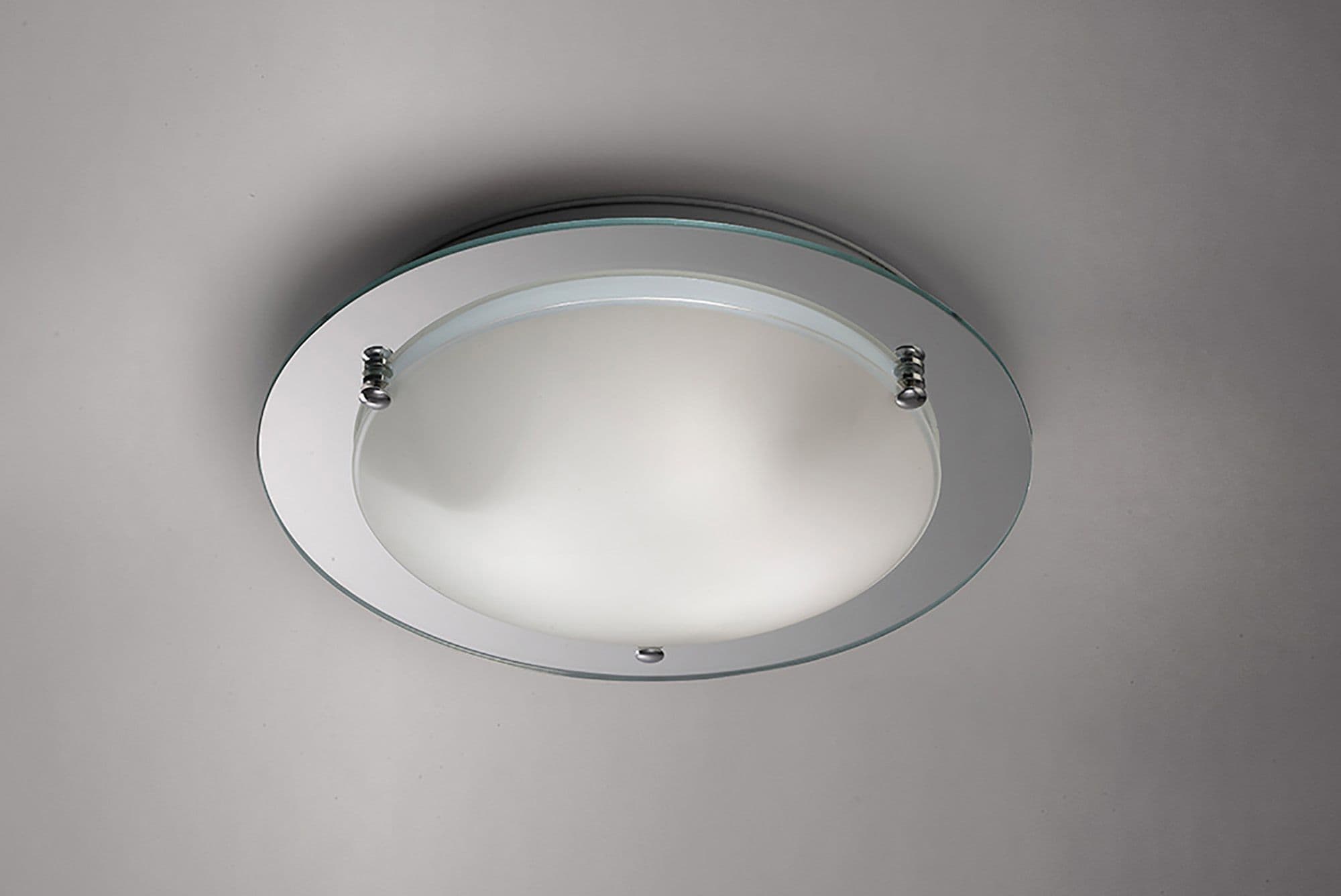 Brooklyn Ceiling 400mm Round 3 Light E27 Polished Chrome