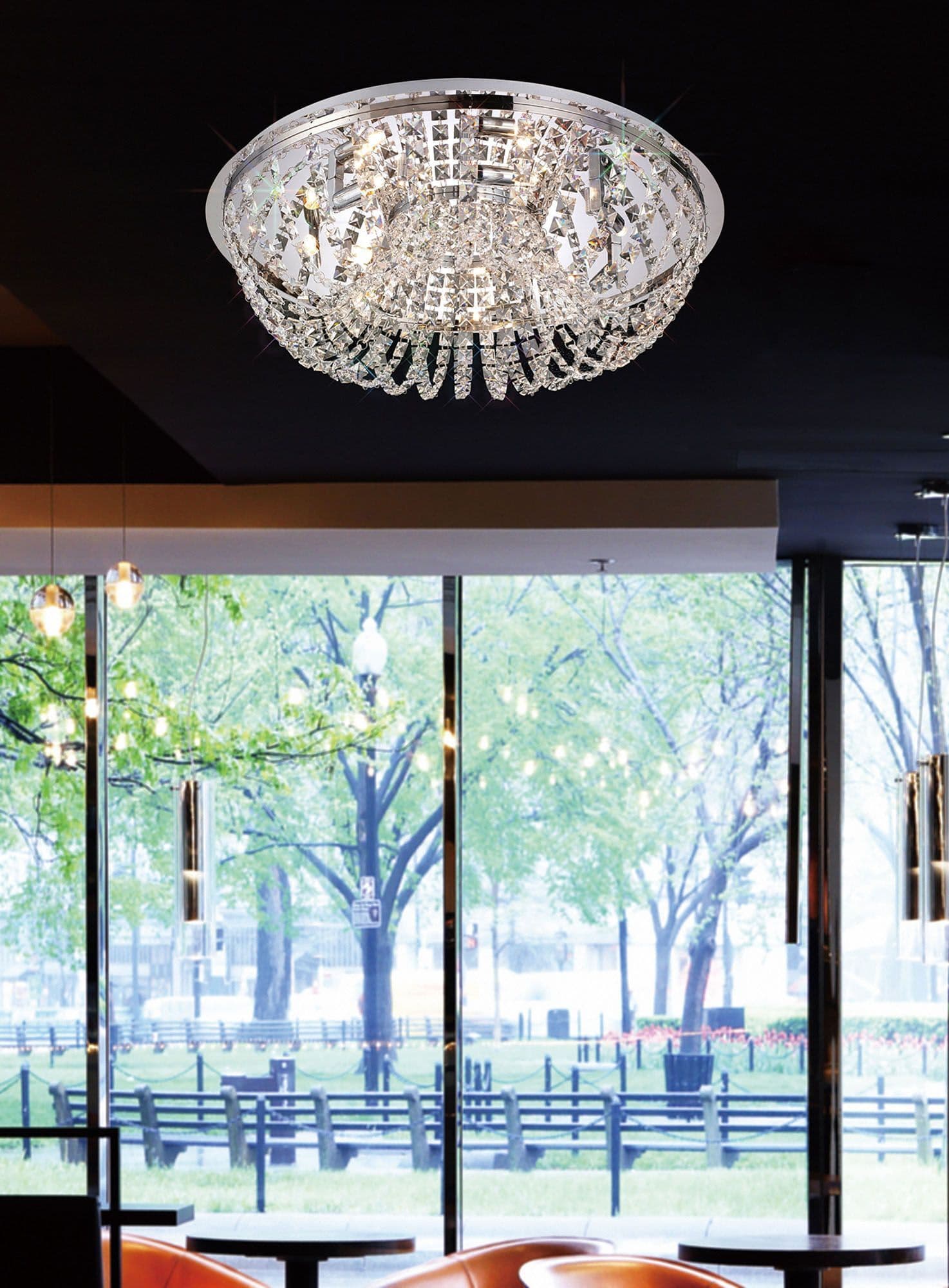 Buster Ceiling 5 Light G9 Polished Chrome/Crystal